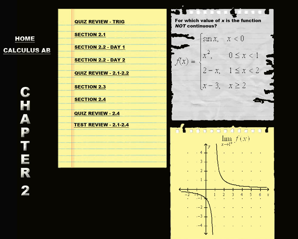 AB Class Notes - Chapter 2